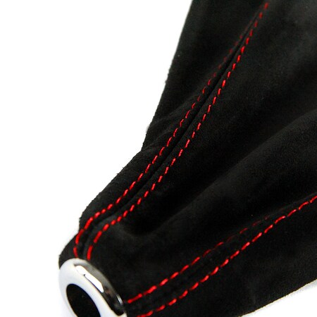 Spec-D Tuning Suede Shift Boot With Red Stitch SKB-BLKSU-RS | Zoro