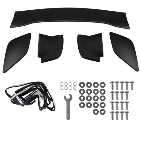 Spec-D Tuning 15-18 Subaru Wrx Sedan- Sti Style Spoiler- Matte Black ...