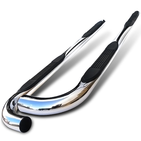 Spec-D Tuning 02-09 Chevrolet Trailblazer 3 Inch Round Side Step Bars ...