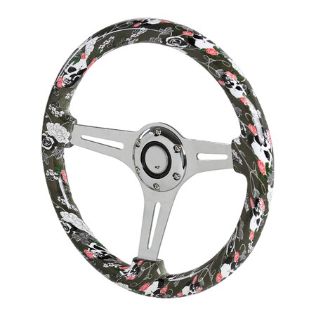 Spec-D Tuning 350Mm Water Tsf Wooden Steering Wheel, SW-587-MGKL SW-587 ...