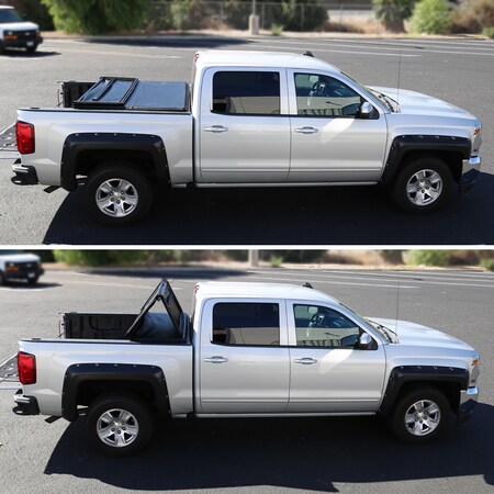 Spec-D Tuning 04-07 Chevy Silverado 5-8 Bed Trifold Cover TC3-SIV04-58 ...