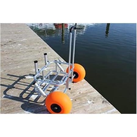 Anglers Fishing Trolley Cart For Pier And Beach WRod Holders Poly ...