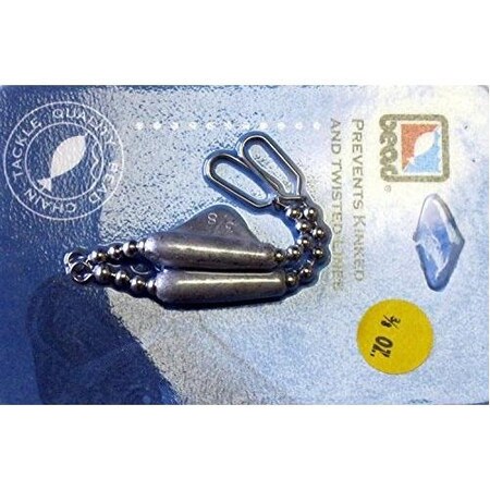 Bead Chain , Keel Sinker, 38Oz, 2PK R38 | Zoro