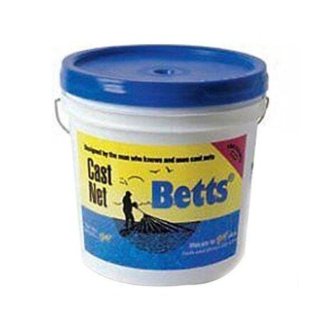 Betts Super Pro Mono Bait Cast Net 10' 14 Mesh 13Lb Lead Per Ft, Bucket ...
