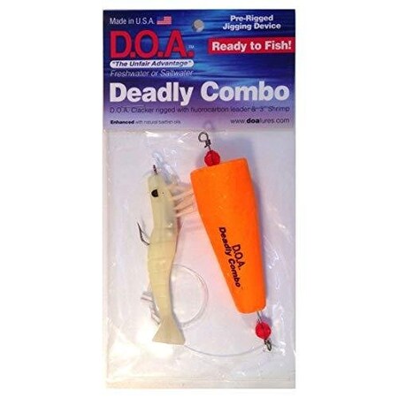 Doa Deadly Combo Popper Clacker, W3 Shrimp, Nite Glow 62305 | Zoro