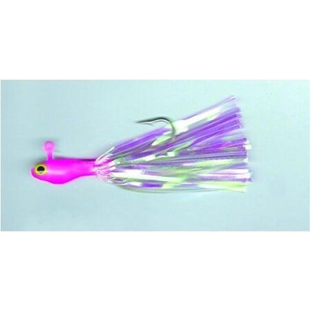 Dons Jigs Glass Minnow Jig 38 Oz, Glitter TailWhite With Green Head GMG ...