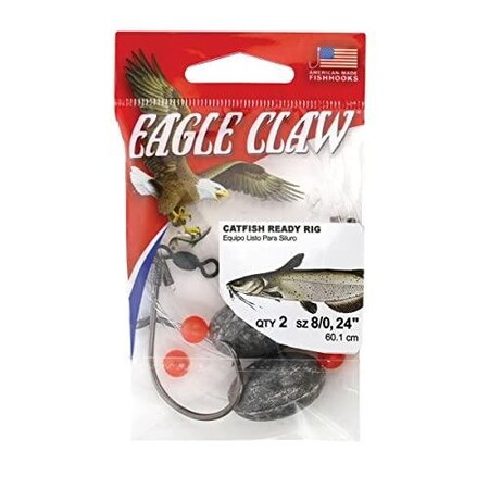 Eagle Claw Catfish Ready Rig 1 12 Oz 3 2 Rigs Per Pk ECCFRR | Zoro