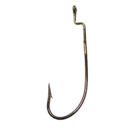 Eagle Claw Lazer Sharp Hook, Size 10, Needle Point Kinked Rotating ...