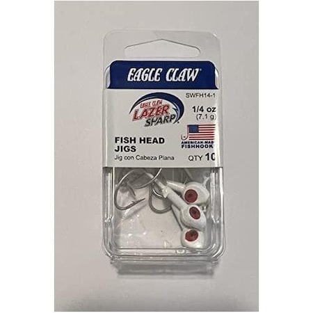 Eagle Claw Saltwater Fish Head 14 Oz White 10 Per Pk SWFH14-1 | Zoro