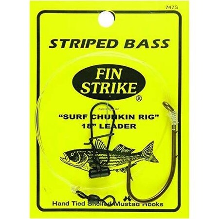 Fin Strike Striped Bass Rigs Beak Octopus Blk Bait Rig WSwivel Sinker ...