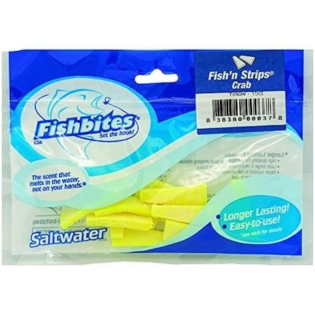 Fishbites 00 Fish 'N' Strips Crab Longer Lasting Bait Strips, 1 12 ...