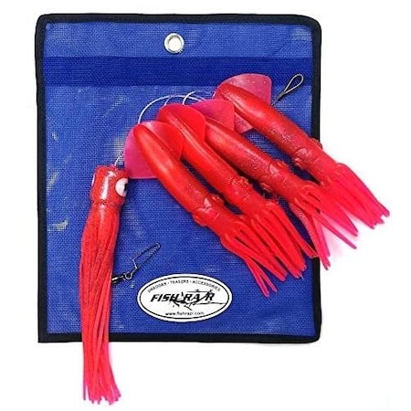 Fish Razr Daisy Chain, Pink Sparkle, 4 Squid With Chugger FR322 | Zoro