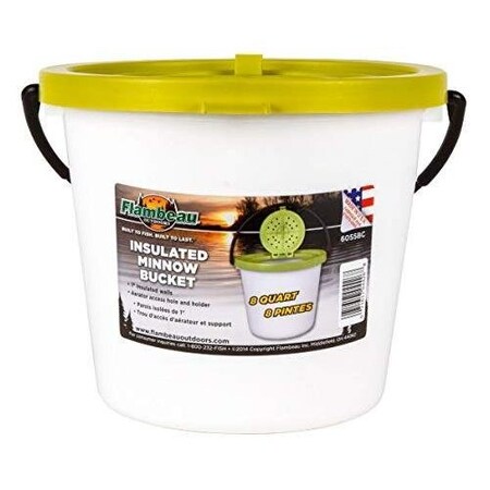 Flambeau Insulated Minnow Bucket 8Qt 6055BC | Zoro