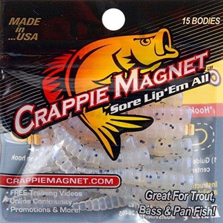 Leland Crappie Magnet 15Pc Body, Shonuff Pearl With Black Flake 87257 ...