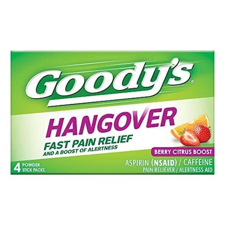 Marine Sports Hangover Relief Goody'S 4 Pack, 4PK 1731 | Zoro