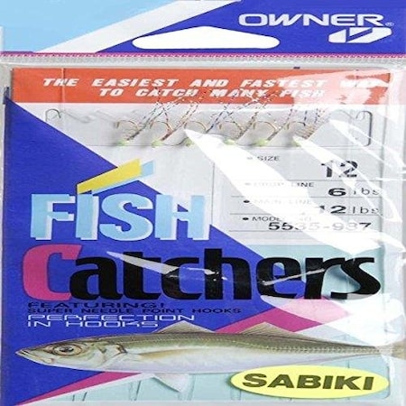 Owner Sabiki Mackerel Fish Skin 6Hks Sz14 Gld WMackerel Skin 5535-967 ...