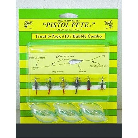 Pistol Pete Trout Bubble Combo Kit, Sz 10, 6Pack, 6PK 77777 | Zoro