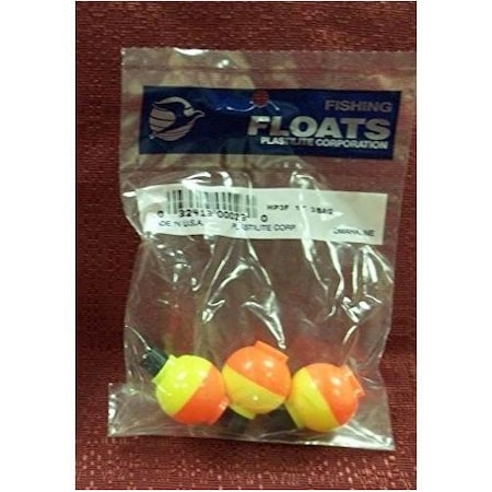 Plastilite Round Plastic Float 1 14, FlChar 3Pk, Pegable, 3PK HP4F | Zoro