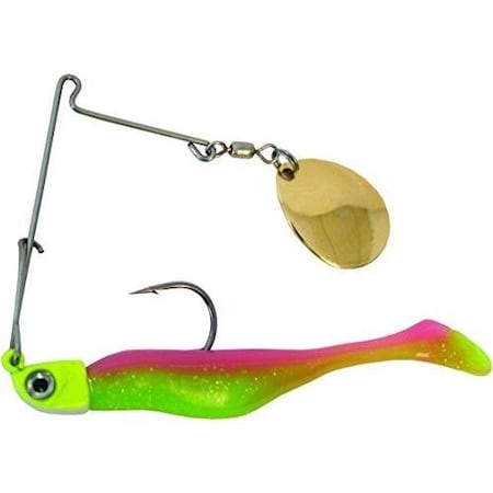 Precision Tackle Thunder Spin Jig Spinner, 4, 14 Oz, Gold With Electric ...