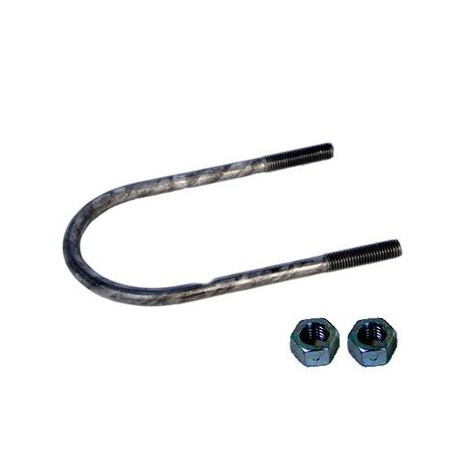 Redneck Trailer Supplies UBolt WHardware, 5 Round Axle, 5811X9 12 For ...