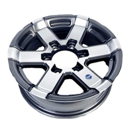 Redneck Trailer Supplies 16X6 655 Aluminum Series 07 Wheel, Gunmetal ...