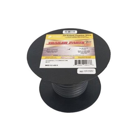Redneck Trailer Supplies Wire, Auto Duplex 122 100' Blk, Wht 453063 | Zoro