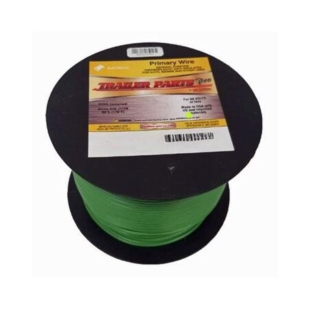 Redneck Trailer Supplies Wire, Primary 10 Ga 1000' 80C Grn 453107 | Zoro