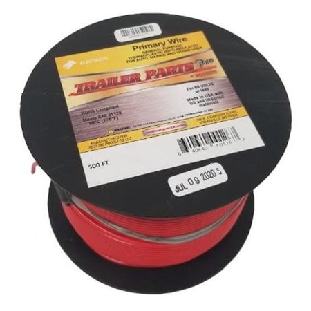 Redneck Trailer Supplies Wire, Primary 12 Ga 500' 80C Org 453132 | Zoro