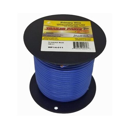 Redneck Trailer Supplies Wire, Primary 14 Ga 500' 80C Blu 453159 | Zoro