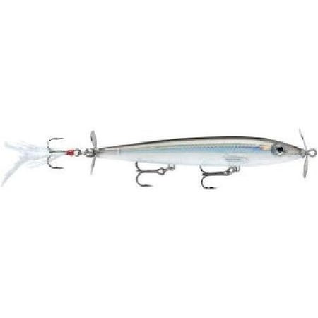 Rapala XRap Prop Topwater Lure, 4 38, 38 Oz Pearl Grey Shiner, Floating ...