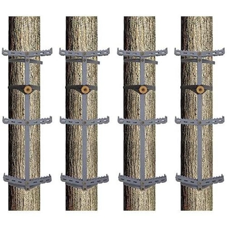 Rhino Treestand Timber Steps, 4 Sections 31Each, Fold Out Tree Steps ...