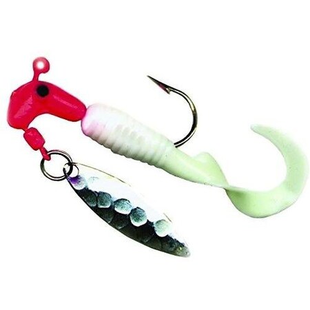 Road Runner Pro Series Curly Tail Jig WSpinner, 18 Oz Fluorescent ...