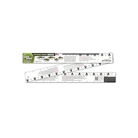 Salty Bones Folding Fishing Ruler With South Carolina Freshwater State ...