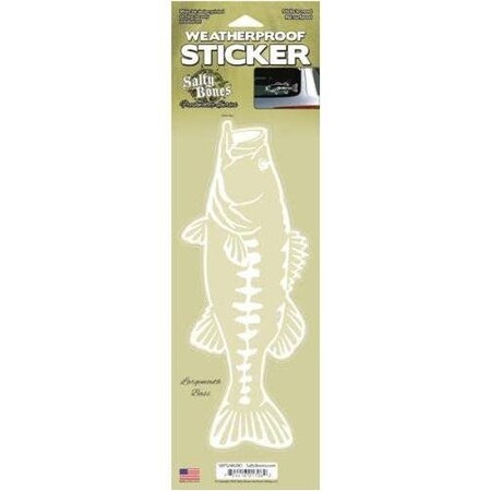 Salty Bones Decal Largemouth Bass Plotted Style SBPS2482BO | Zoro
