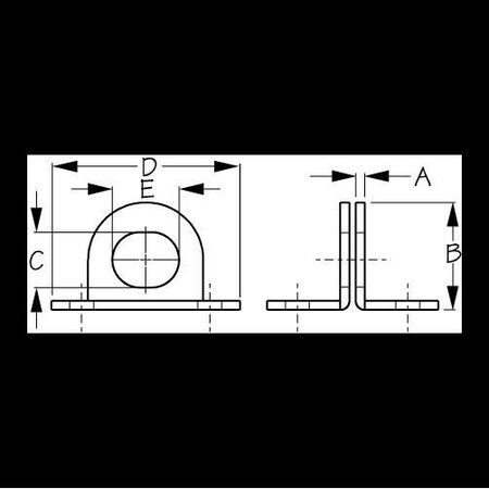 Sea Dog Marine Stainless Steel Heavy Duty Angled Padlock Eyes 221160-1 ...