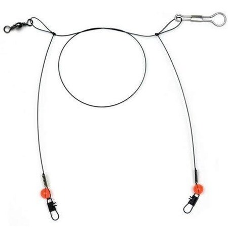 Sea Striker Steelon Bottom Rig, 45 Lb Wire, 2Drop, Plain Black Wire 2SP ...
