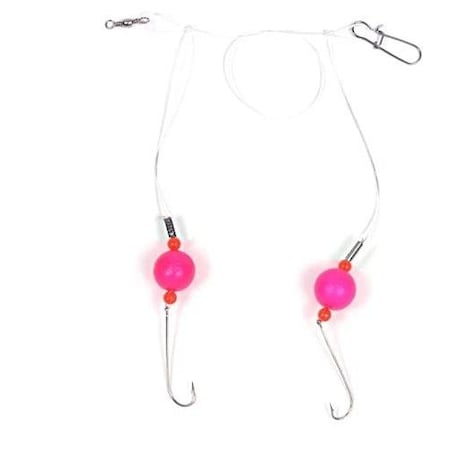 Sea Striker Bluefish Fireball Rig, 34 Pink Floats, 40Lb Mono 4 Hooks ...