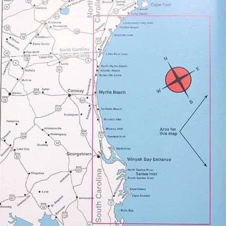 Top Spot Map Offshore Upper South Carolina Lower North Carolina N238 | Zoro
