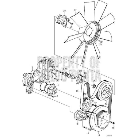 Volvo Penta VRibbed BeltV2 11709635 | Zoro