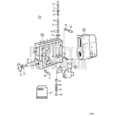 Volvo Penta Oil Filter HousingV2 1543852 | Zoro