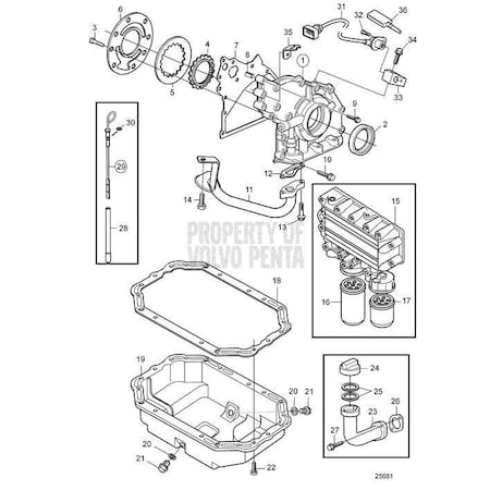 Volvo Penta Fuel Filter V2 17224161 | Zoro