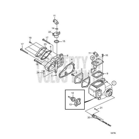 Volvo Penta Control RodV2 20405867 | Zoro