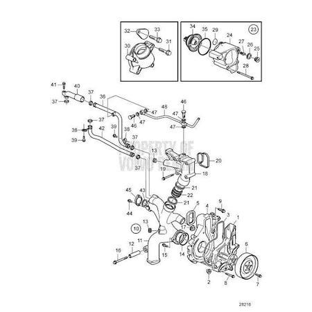 Volvo Penta Plastic Plug V2 20464402 | Zoro