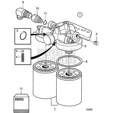 Volvo Penta Belt TensionerV2 20501412 | Zoro
