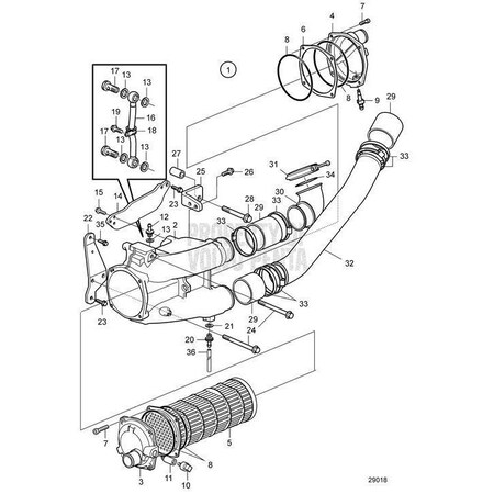 Volvo Penta VBand Clamp V2 20592783 | Zoro