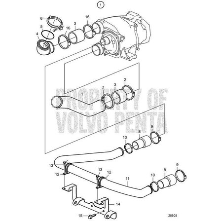Volvo Penta Hose Clamp 20705901 | Zoro