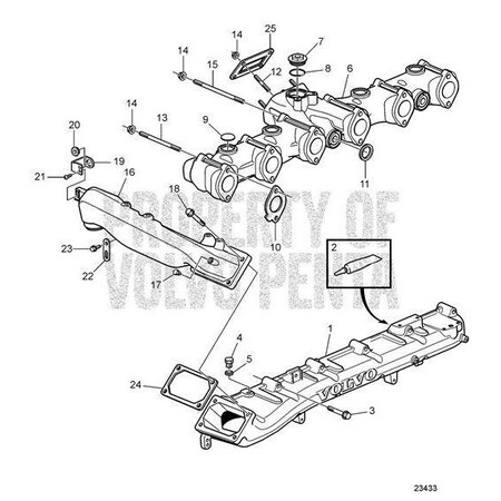 Volvo Penta Gasket, 20781146 20781146 | Zoro