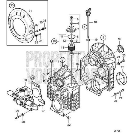 Volvo Penta Combined Tank UnitV2 21124970 | Zoro
