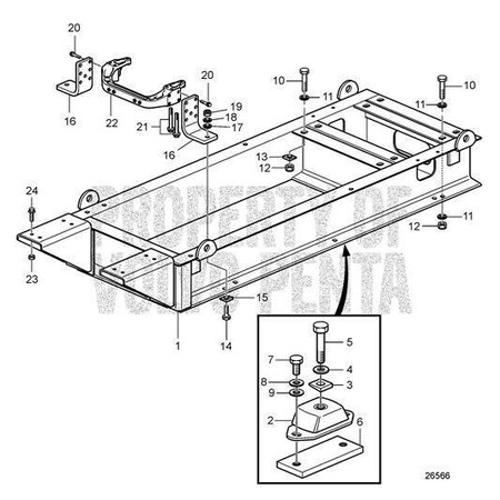 Volvo Penta Engine MountingV2 21341234 | Zoro