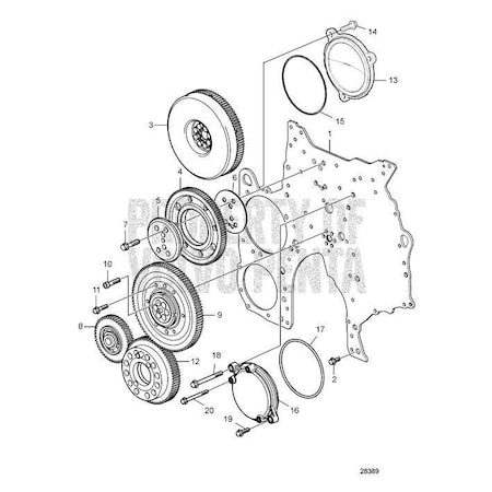 Volvo Penta Timing Gear Plate V2 21890385 | Zoro
